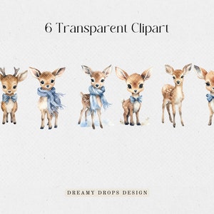 Baby Deer Clipart, Woodland Animal Clipart, Cute Boy Deer, Woodland ...
