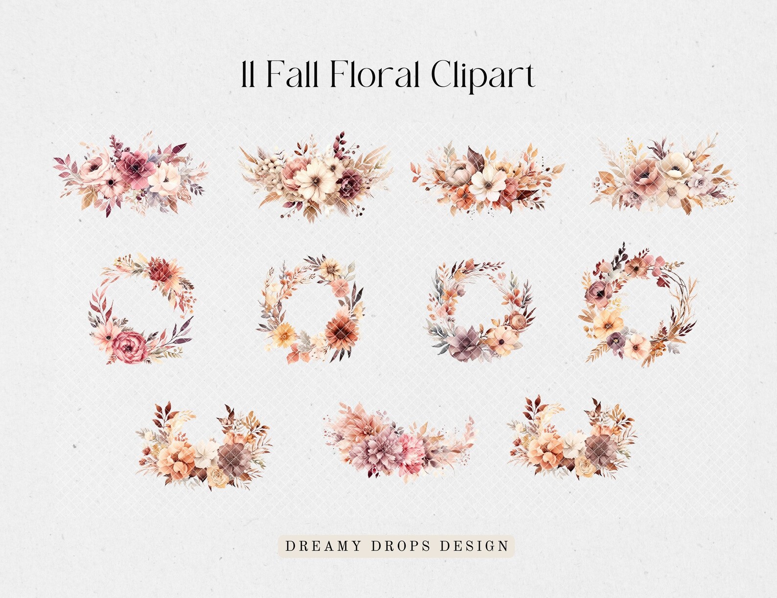 Autumn Clipart Bundle, Pumpkin Clipart, Autumn Leaves Clipart, Fall ...