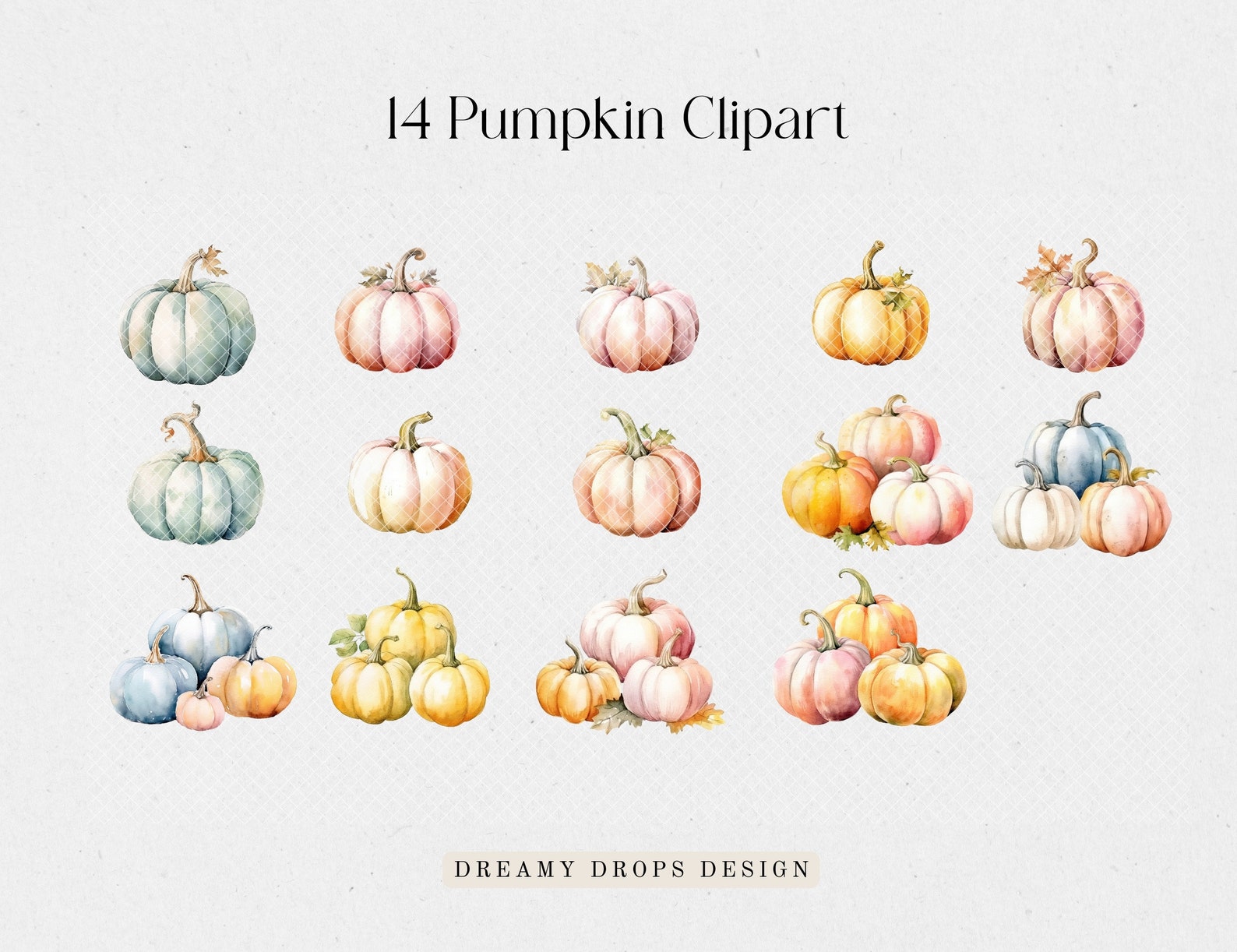 Autumn Clipart Bundle, Pumpkin Clipart, Autumn Leaves Clipart, Fall ...