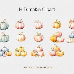 Autumn Clipart Bundle, Pumpkin Clipart, Autumn Leaves Clipart, Fall ...