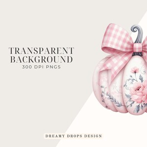 Pink Coquette Pumpkin Clipart Pack, Trendy Pumpkin Clipart, Pumpkin Bow ...