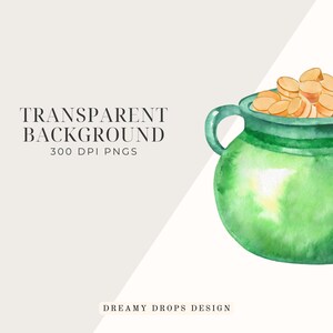 St. Patrick's Day Clipart, Shamrock Clipart, Pot of Gold, Rainbow ...