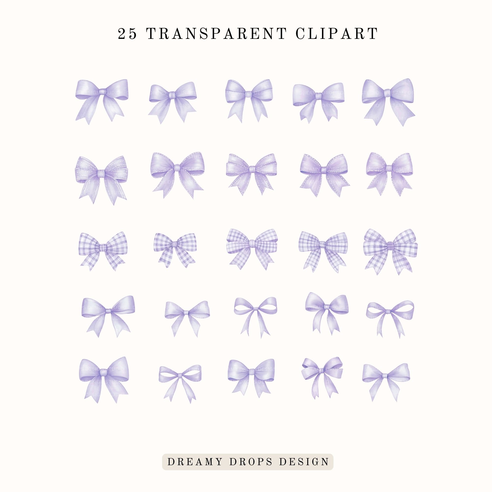 Purple Coquette Clipart Pack, Purple Bows PNG, Lavender Bows PNG ...