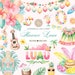 Luau Clipart Pack, Watercolor Hawaii Clipart, Tropical Clipart ...
