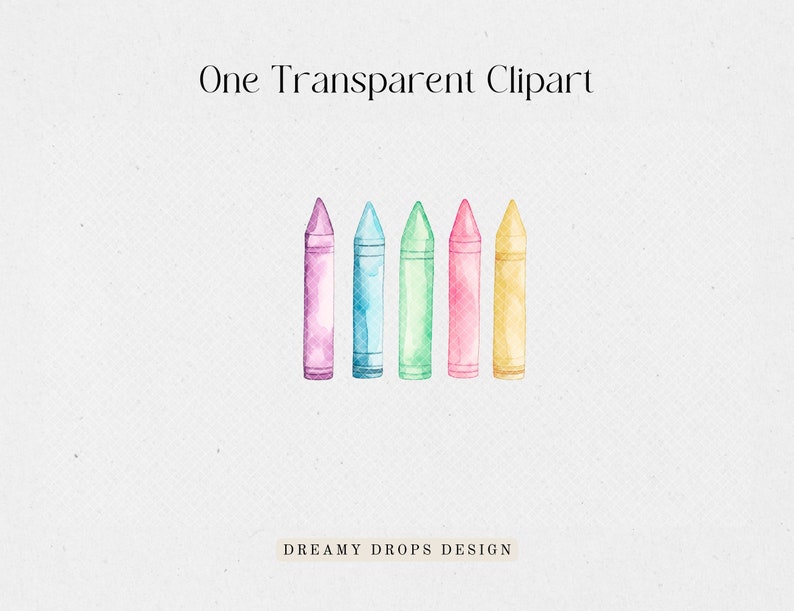 Crayon Clipart, Back to School Clip Art, Teacher Clipart, Commercial ...