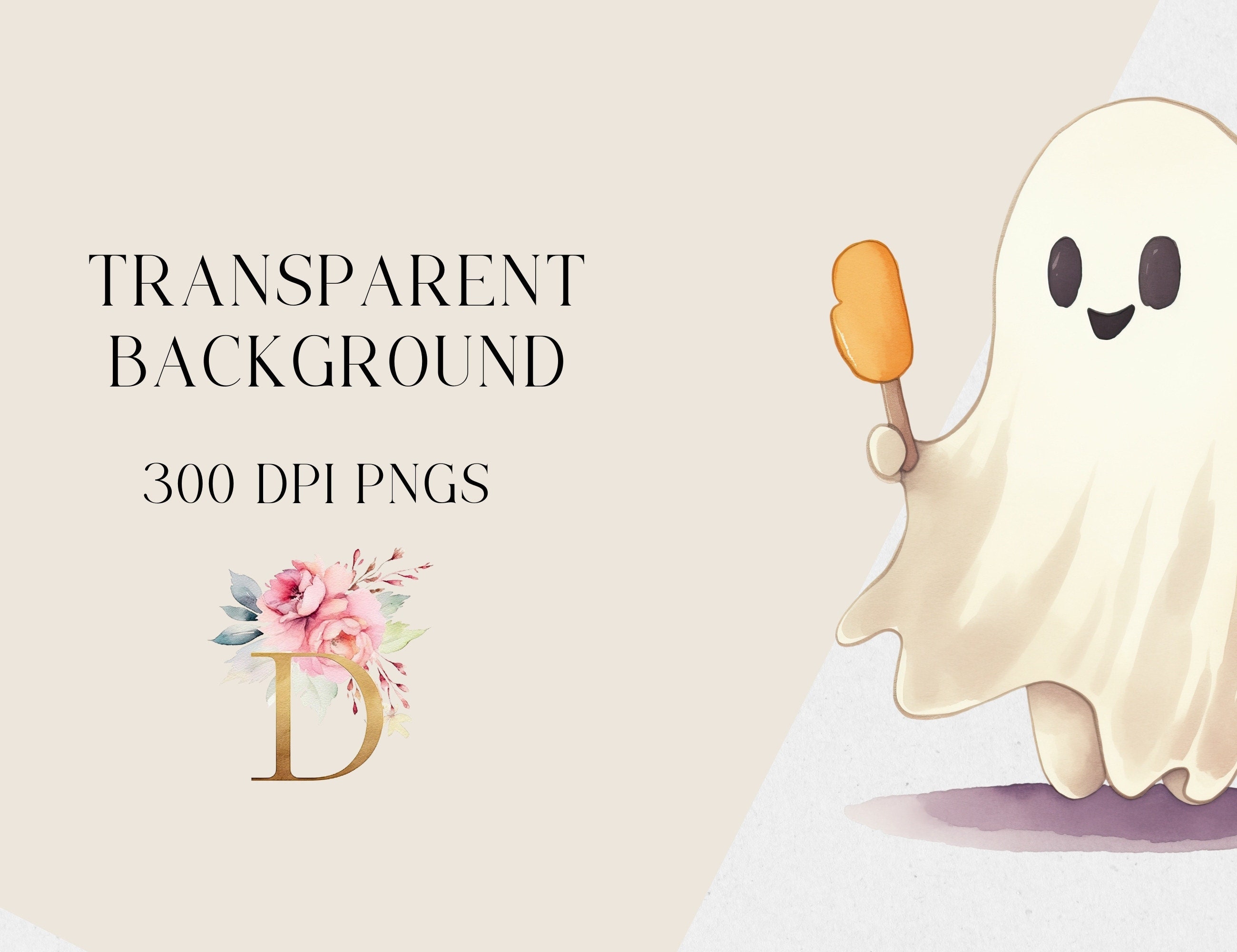 Cute Ghost Clipart Pack Spooky Ghosts Cute Halloween - Etsy
