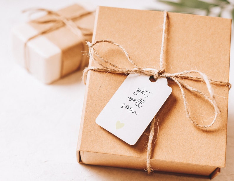 Get Well Gift Tags, Get Well Soon, Thinking of You, Hang in There ...