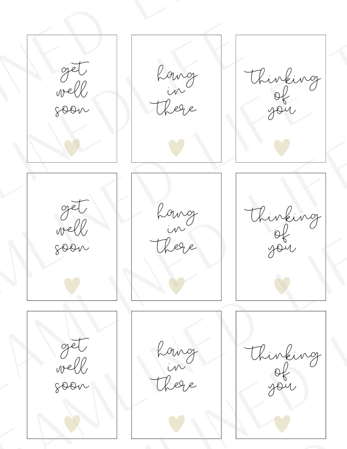 Get Well Gift Tags, Get Well Soon, Thinking of You, Hang in There ...