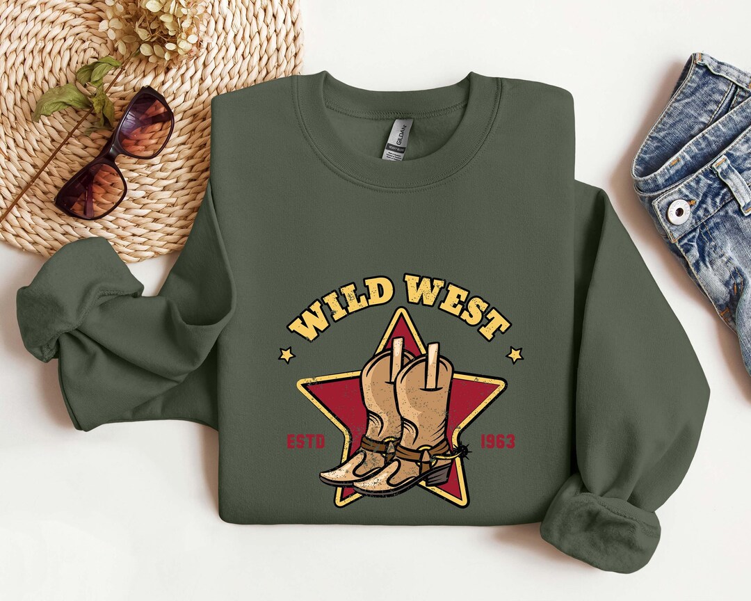 Cowgirl Shirt, Wild West T-shirt, Western Graphic Tee for Women, Cute Country Shirts, Cowgirl ...