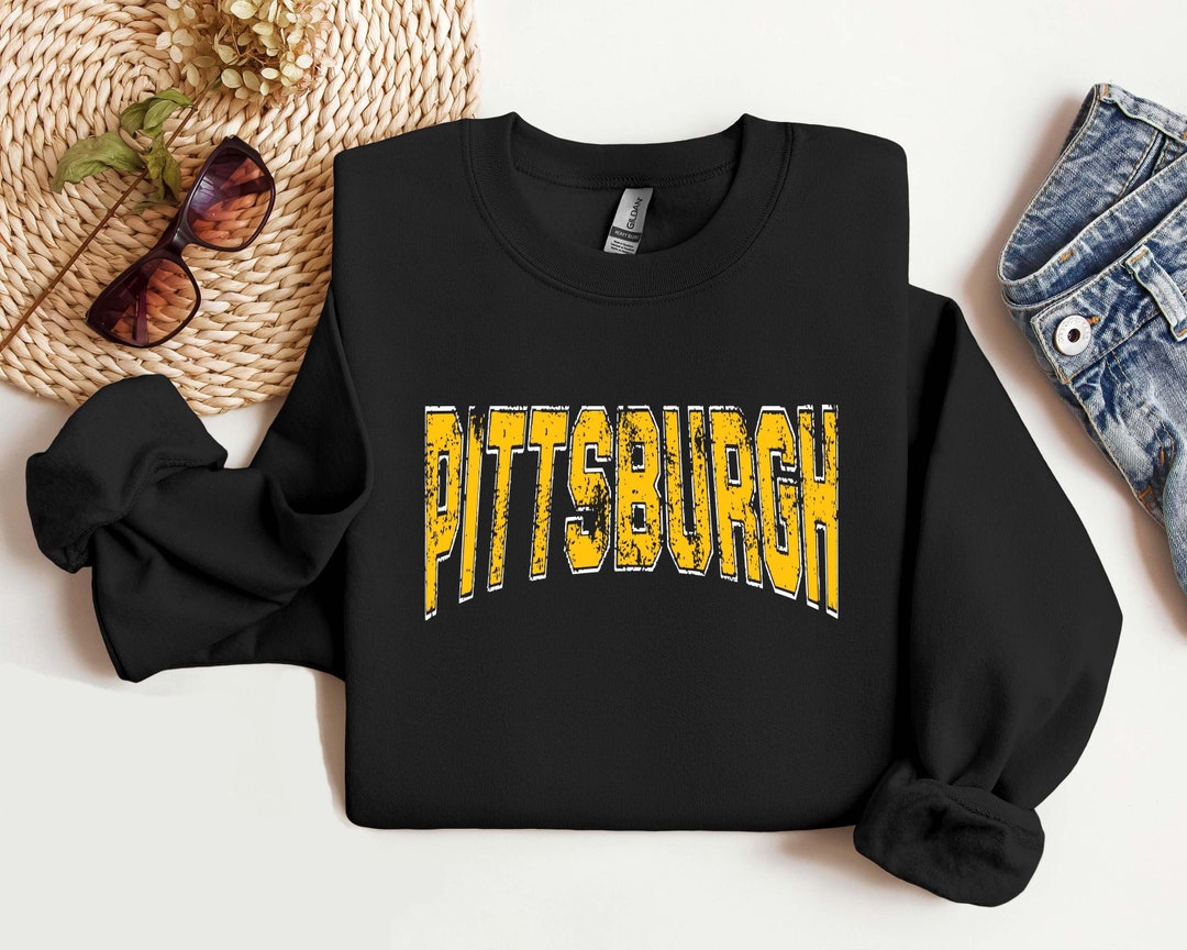 Pittsburgh Shirt, Pittsburgh Football Crewneck, Pittsburgh Sweatshirt ...