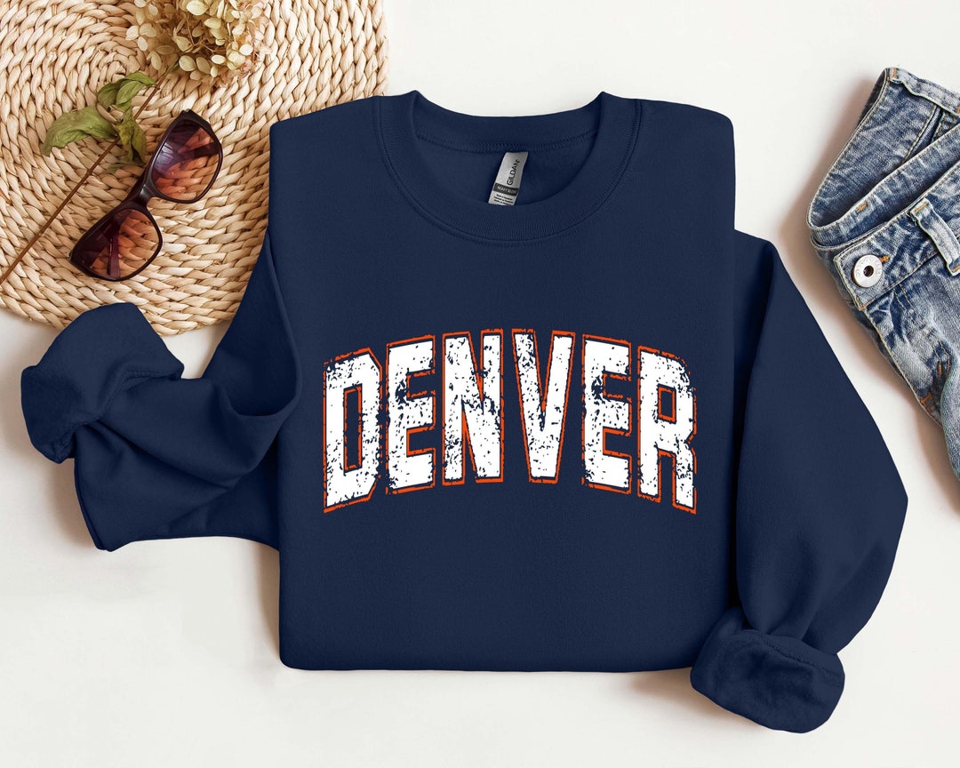 Denver Football Sweatshirt, Denver Football Shirt, Vintage Denver ...