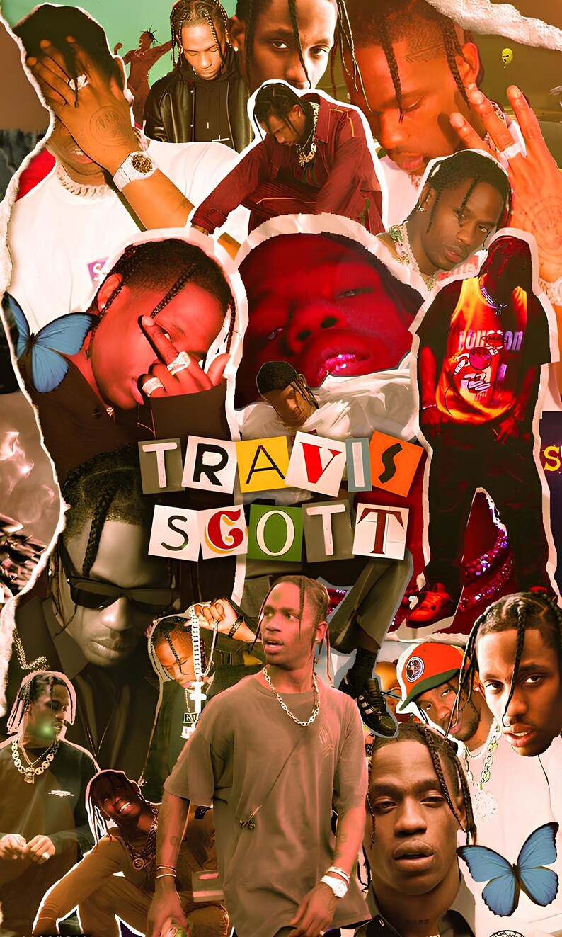 Travis Scott Poster, Travis Scott Album Cover Poster, Rap Music Poster ...