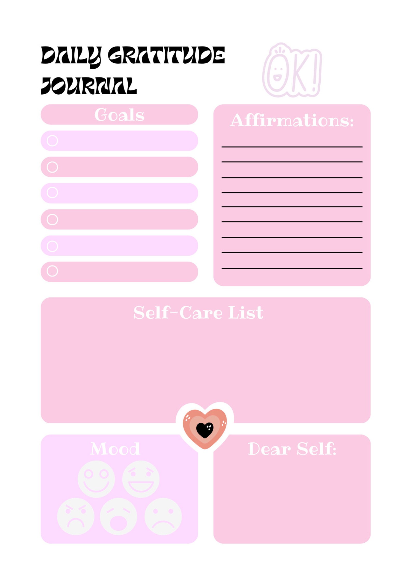 The Girly Girl Daily Gratitude Journal - Etsy