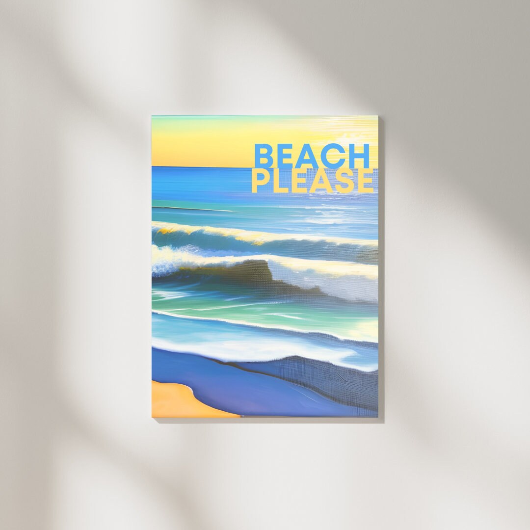 Beachy Poster, Preppy Aesthetics, Printable Art, Digital Download ...