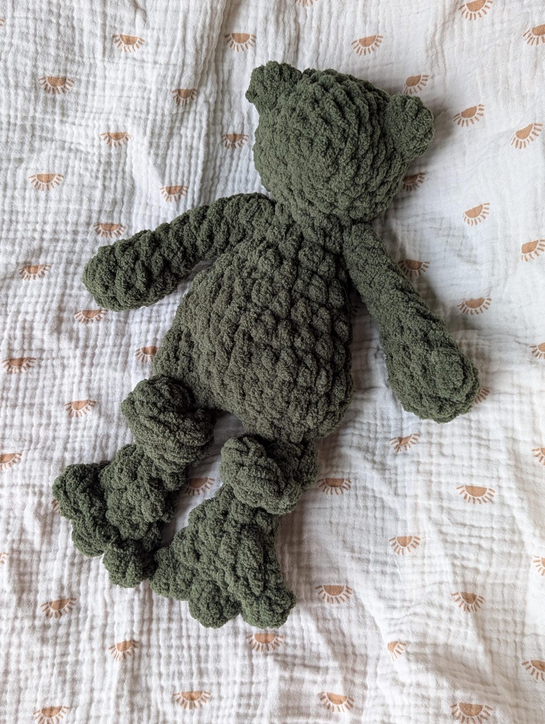 MADE TO ORDER, Handmade Crochet Frog, Snuggler, Lovey, Heirloom, Baby ...