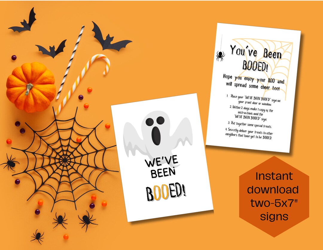 You've Been Booed Printable, Halloween, Halloween Cards, Boo Printable ...