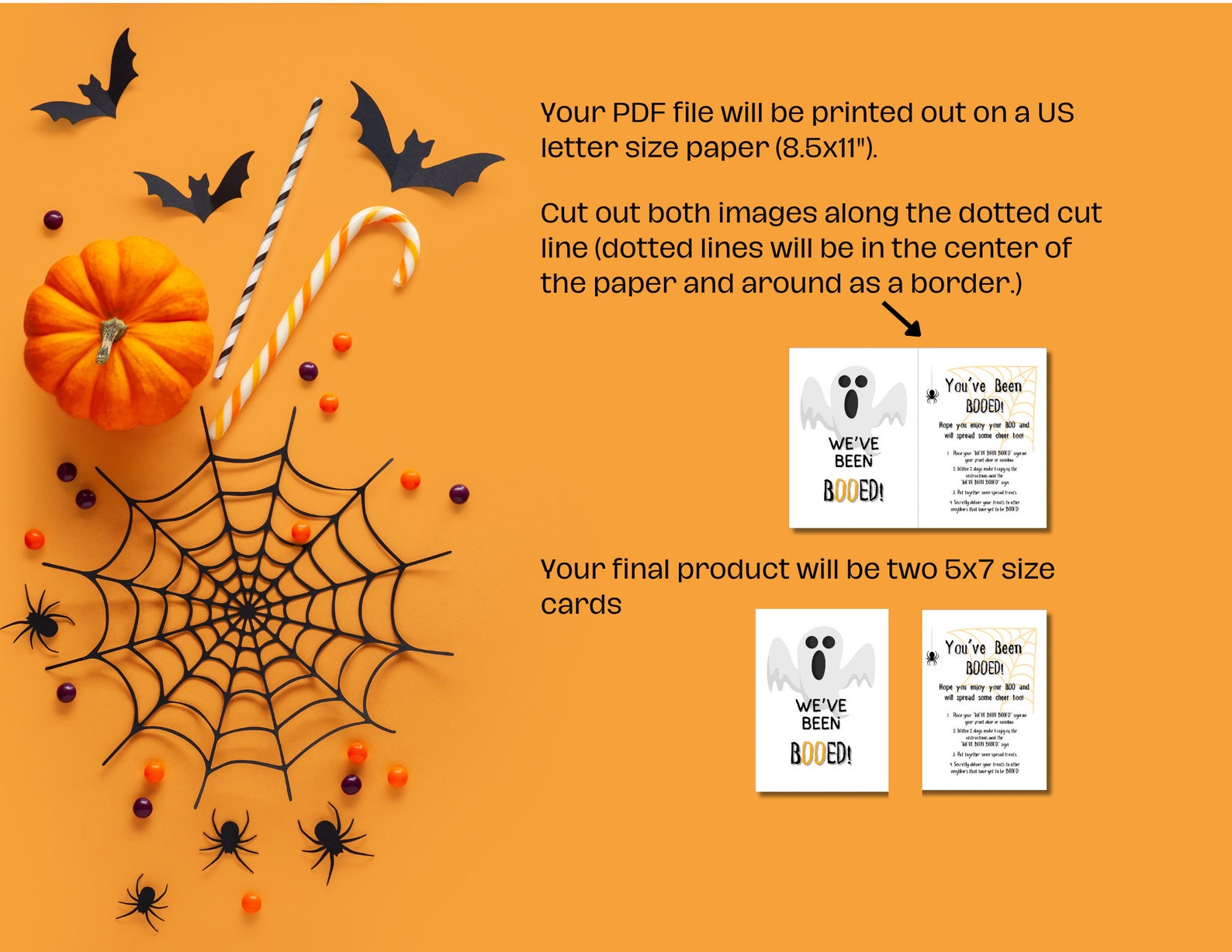 You've Been Booed Printable, Halloween, Halloween Cards, Boo Printable ...
