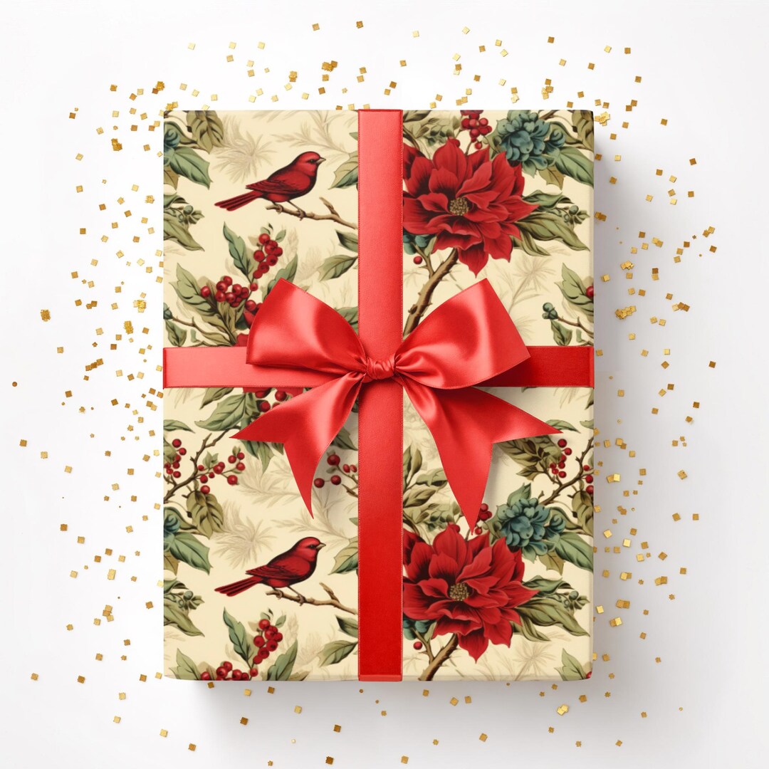 Vintage Christmas Wrapping Paper Wrapping Papers Christmas Wrapping ...