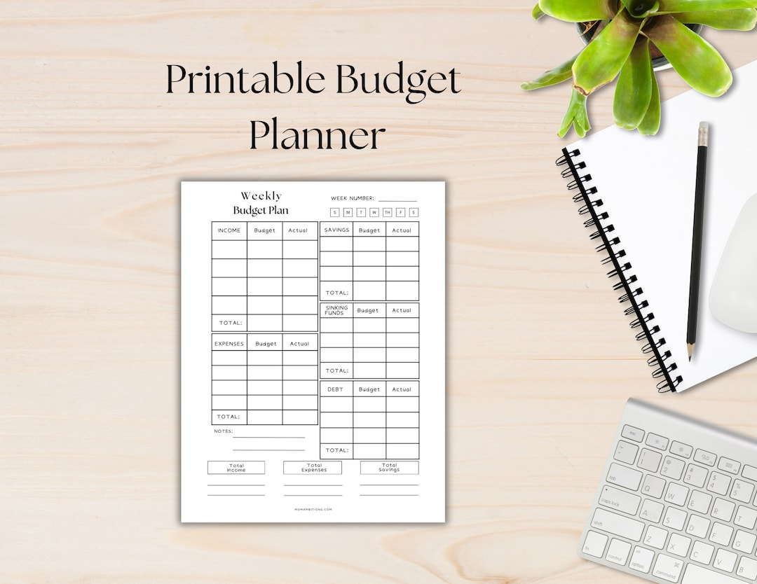 Printable Budget Planner | Daily Planner | Monthly Planner | Yearly ...