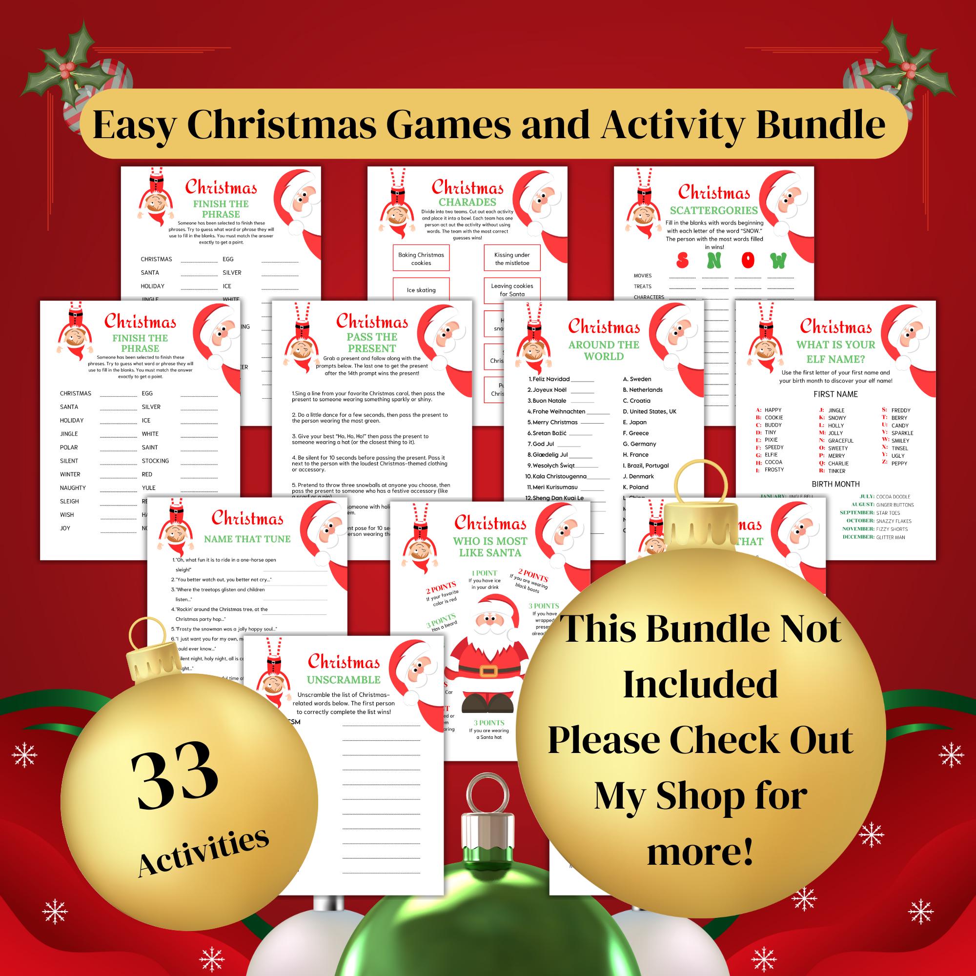 Christmas Jeopardy Game Jeopardy Christmas Games for Family Games for ...