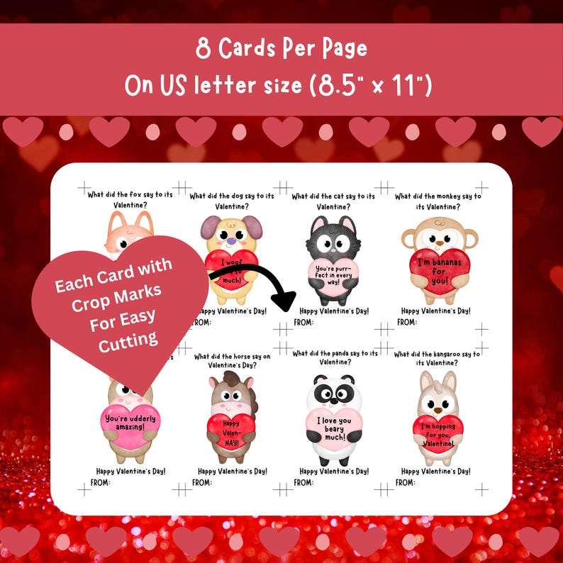 Valentine Card Printable Cards for Kids Valentine Jokes Valentine Cards ...