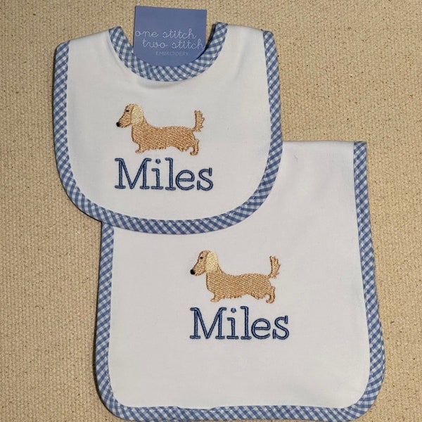 Dachshund Baby Bib - Etsy