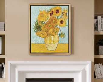 Van Gogh Sunflowers Print, Vincent Van Gogh Yellow Sunflowers, 1889 ...