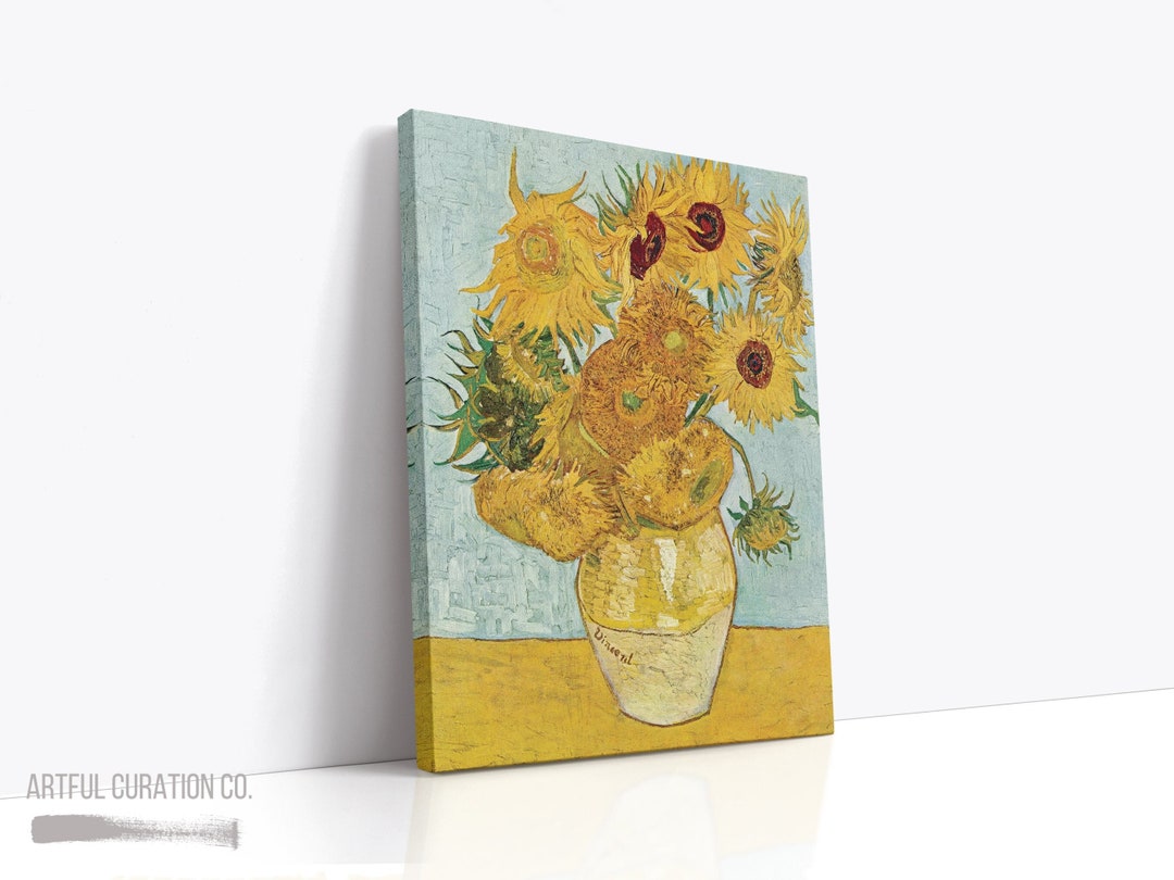 Vincent Van Gogh Sunflowers Print | Premium Canvas Print Framed ...