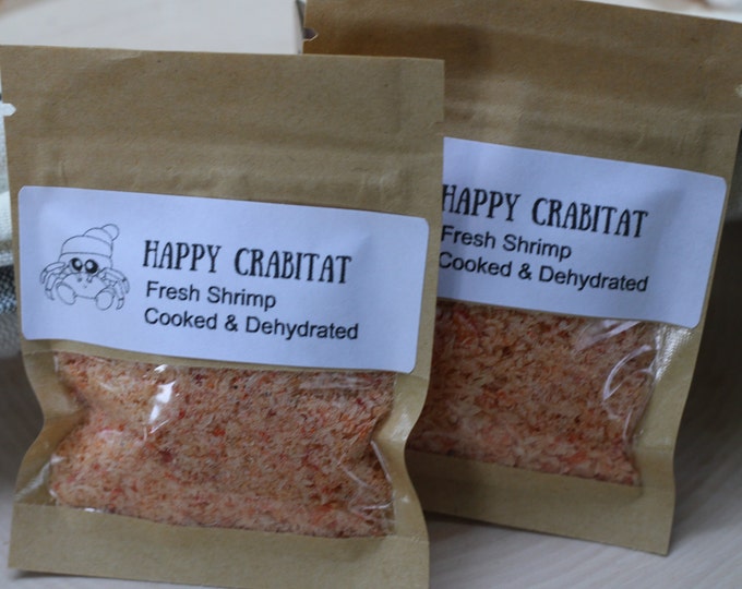Fresh Shrimp & Exoskeleton Hermit Crab Food - Etsy