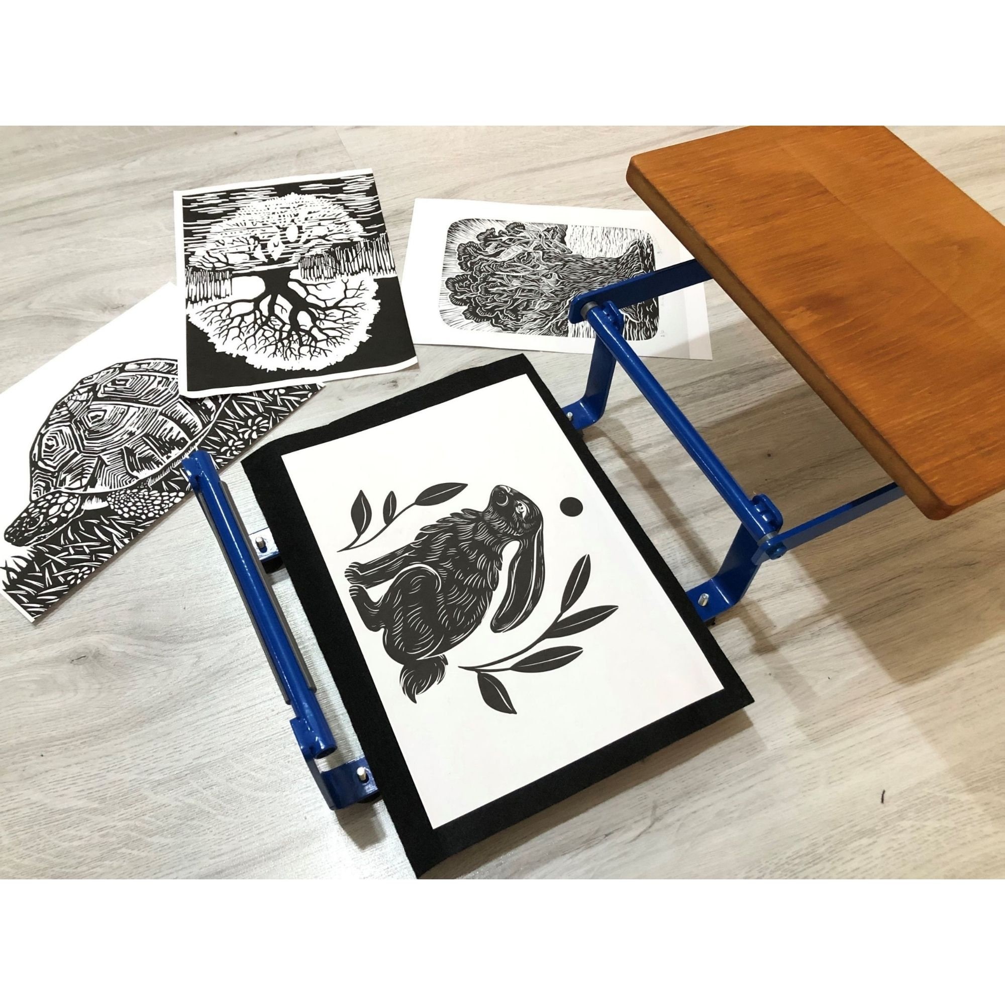 A3,A4 ,A5 Lever Press, Block Printing Press Lino Press Machine,press ...