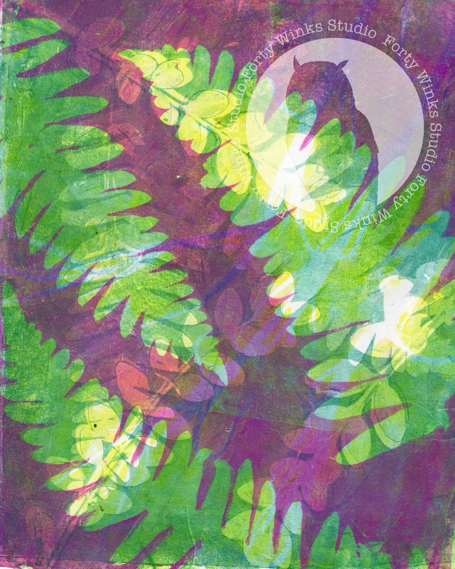 16 Digital Botanical Gelli Prints Journal Backgrounds Collage Papers - Etsy
