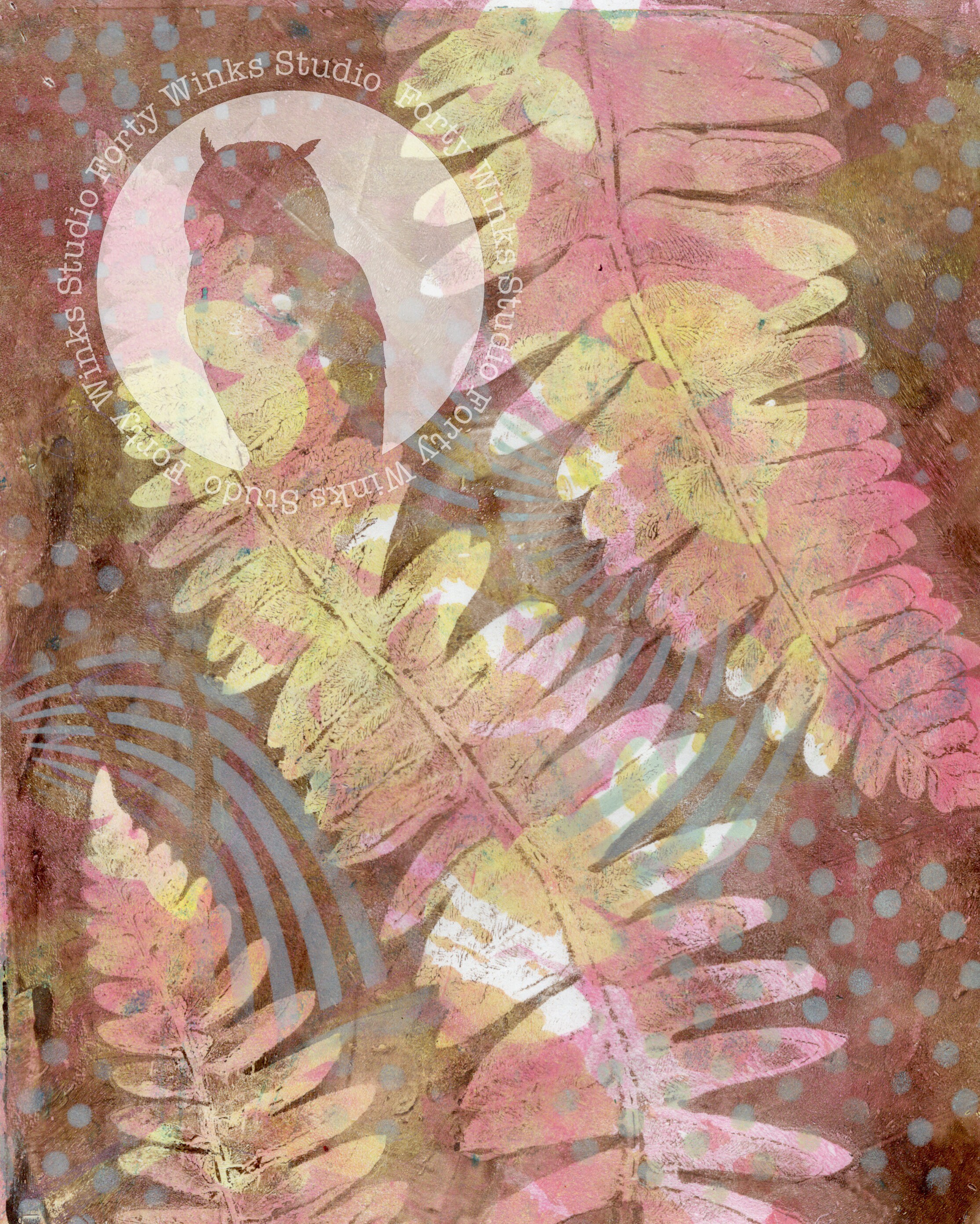 16 Digital Botanical Gelli Prints Journal Backgrounds Collage Papers - Etsy