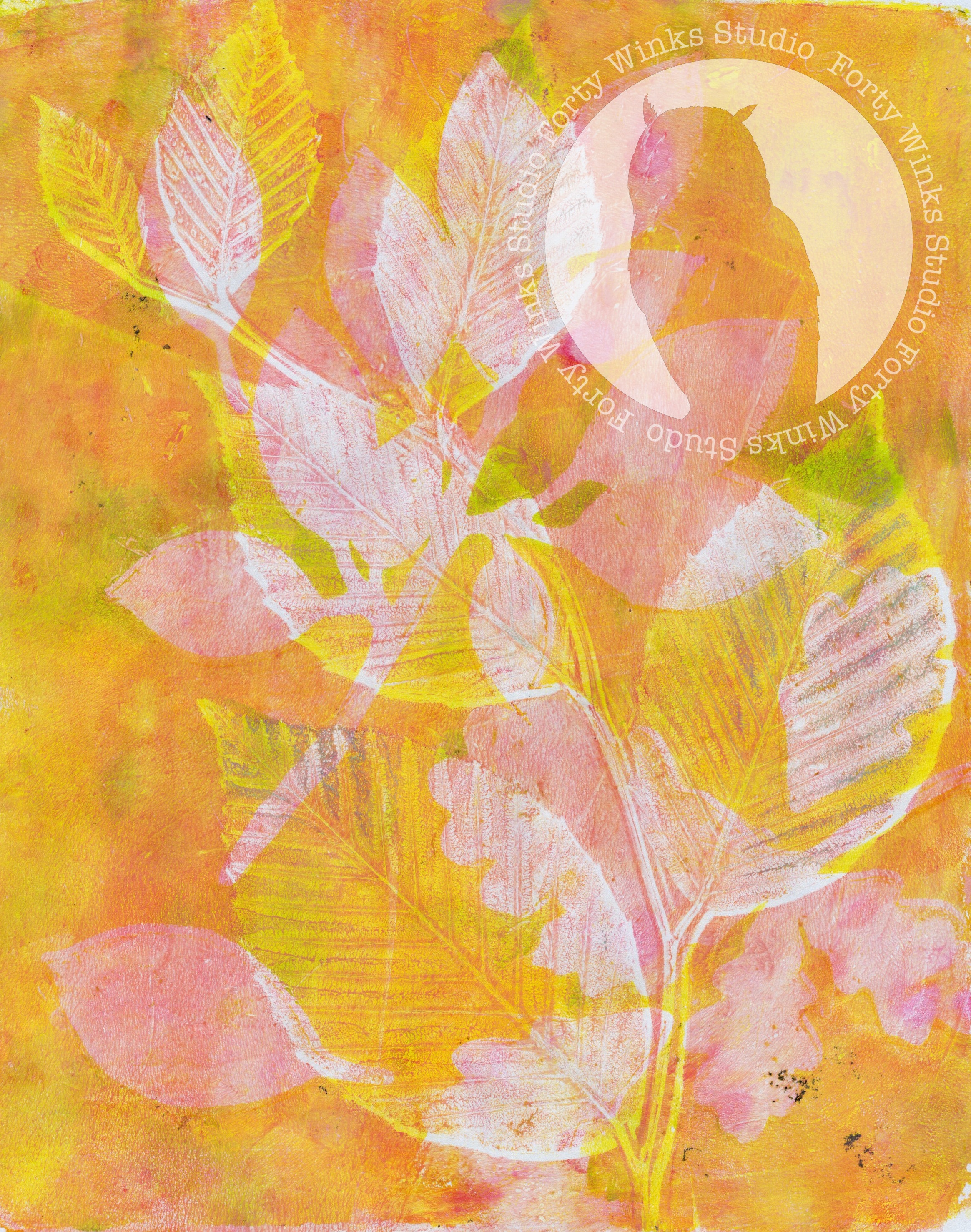 16 Digital Botanical Gelli Prints Journal Backgrounds Collage Papers - Etsy