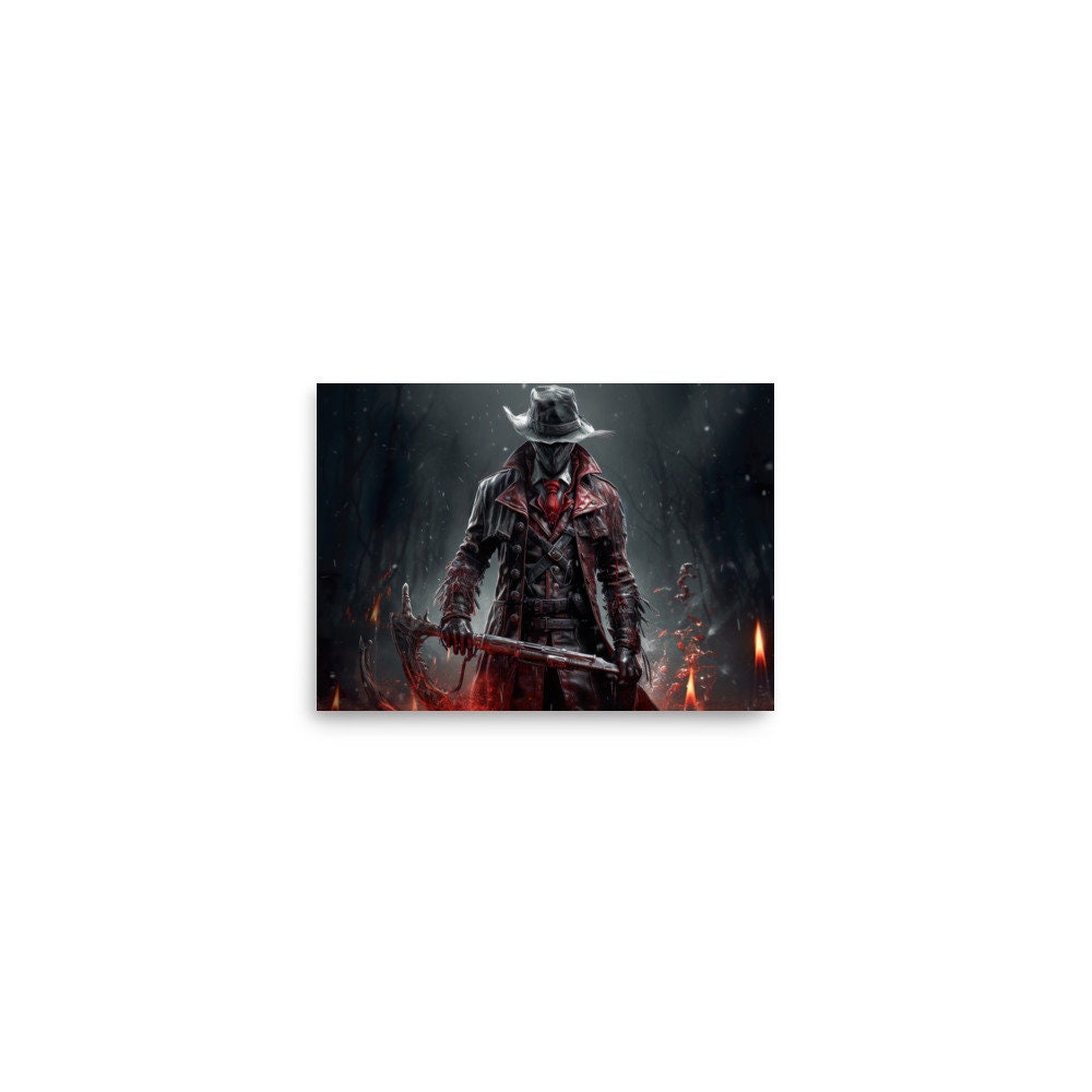 A Hunter Must Hunt Poster, Bloodborne Hunter Poster, Bloodborne Video ...