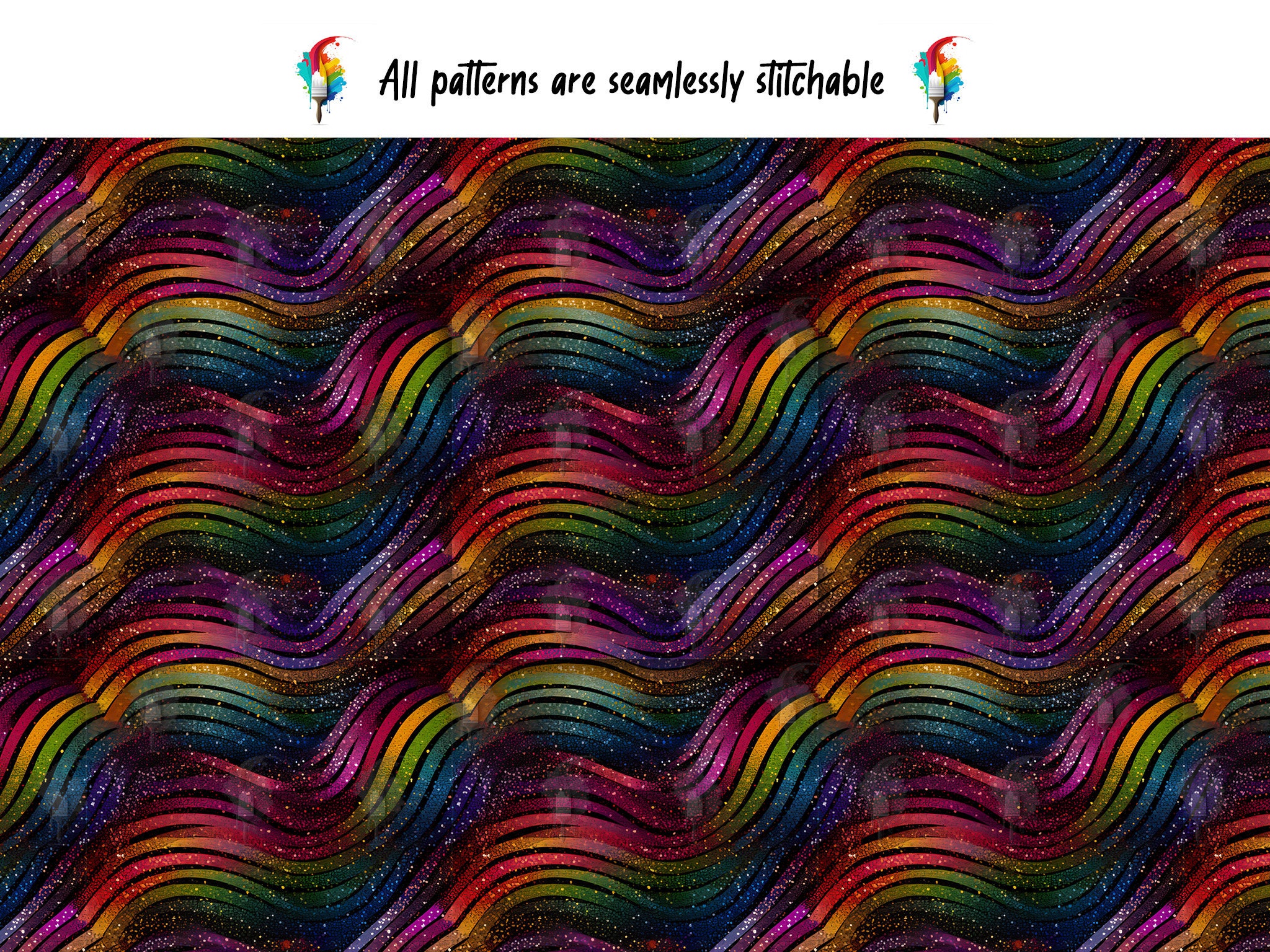 20 Rainbow Glitter Seamless Digital Papers, Rainbow Sparkle Paper ...