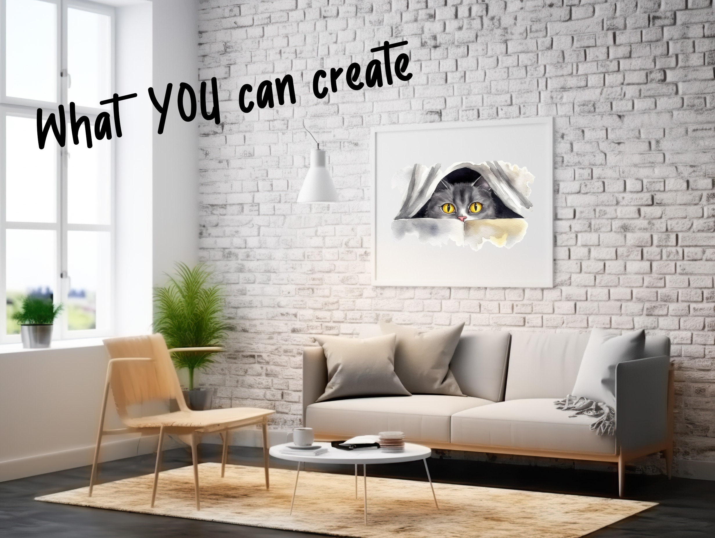 Whimsical Cats 30 Watercolor Cat Cliparts Bundle, Feline Clipart ...