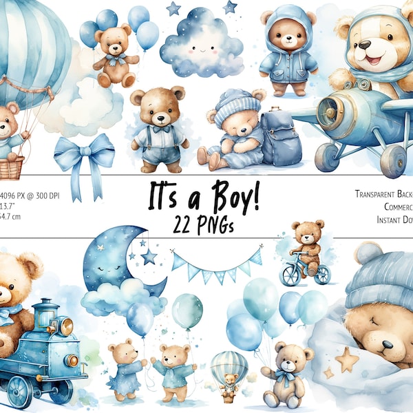 Baby Boy Clipart - Etsy