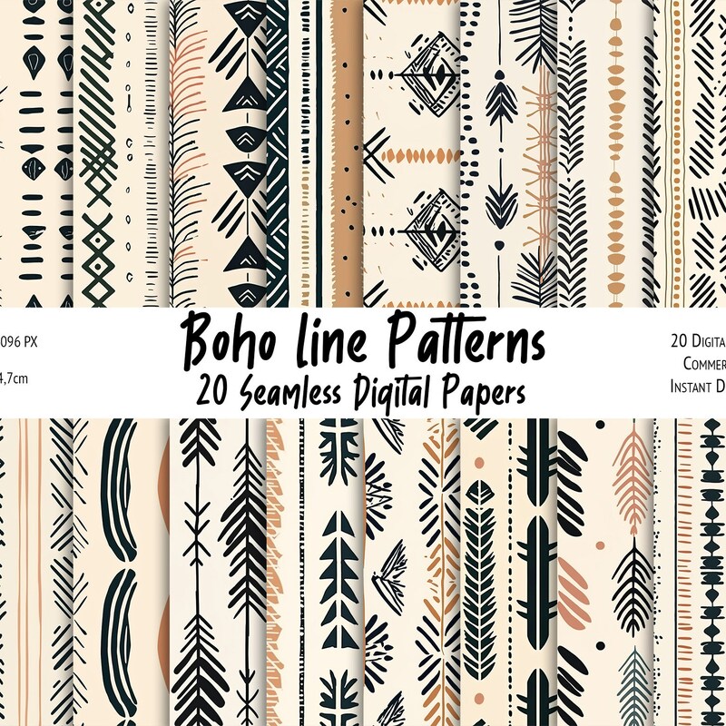 Boho Pattern Svg - Etsy