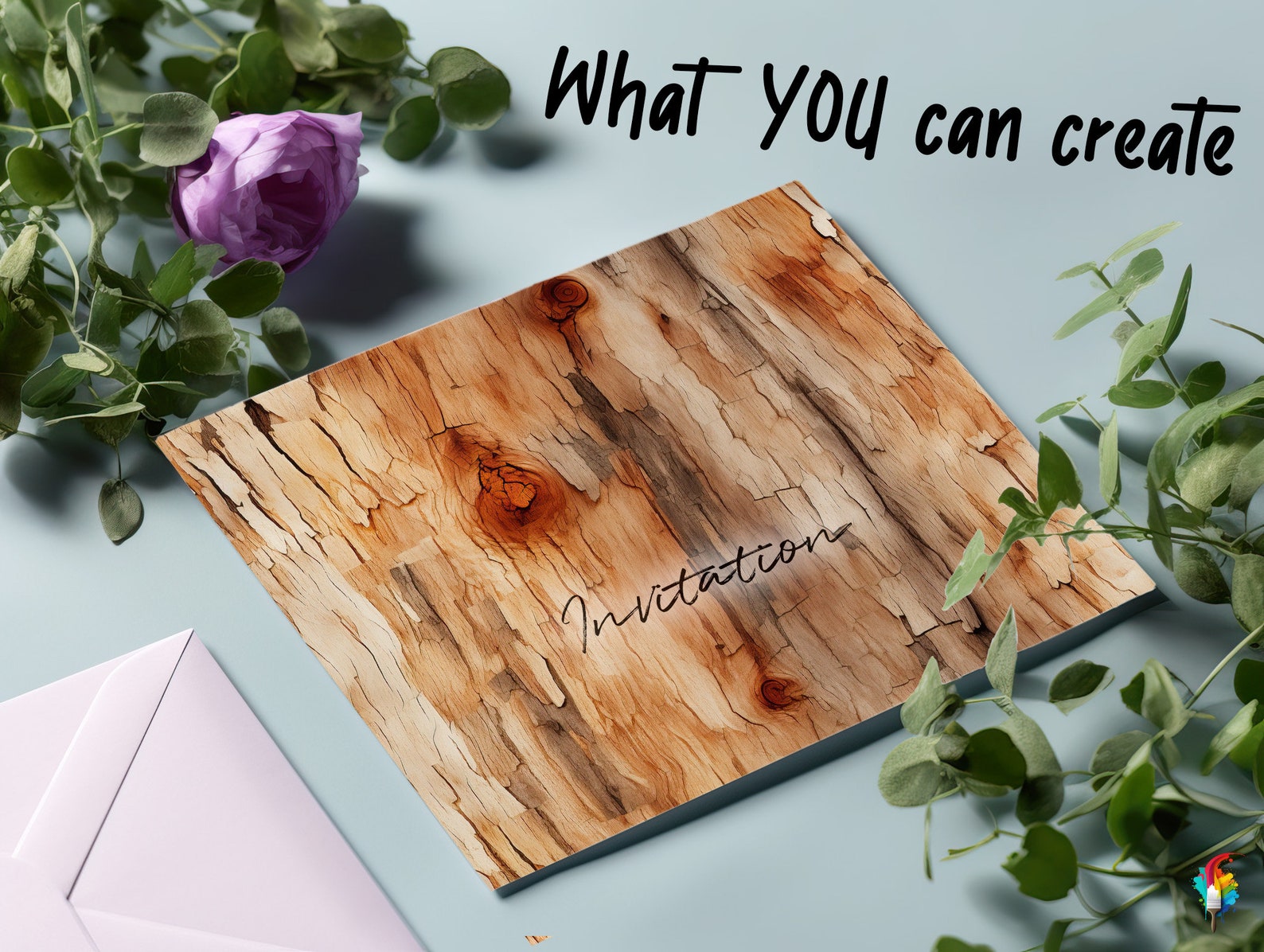 Seamless Tree Bark Textures Bundle, Natural Wood Texture Digital Paper ...