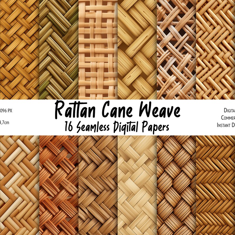 Rattan Wallpaper - Etsy
