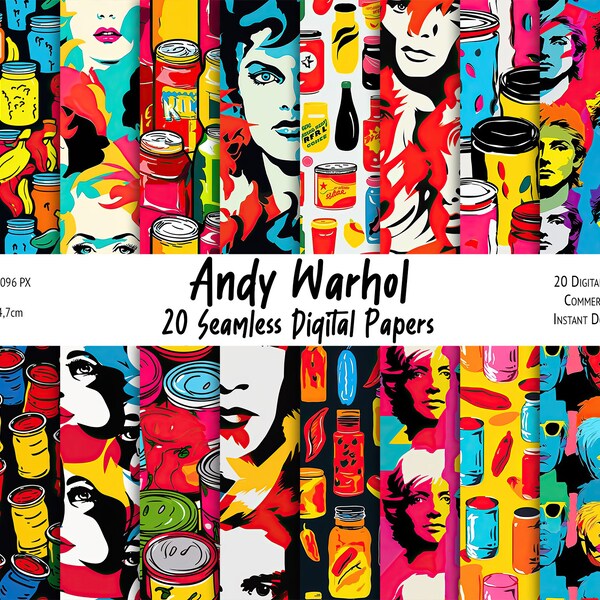 Andy Warhol Style - Etsy