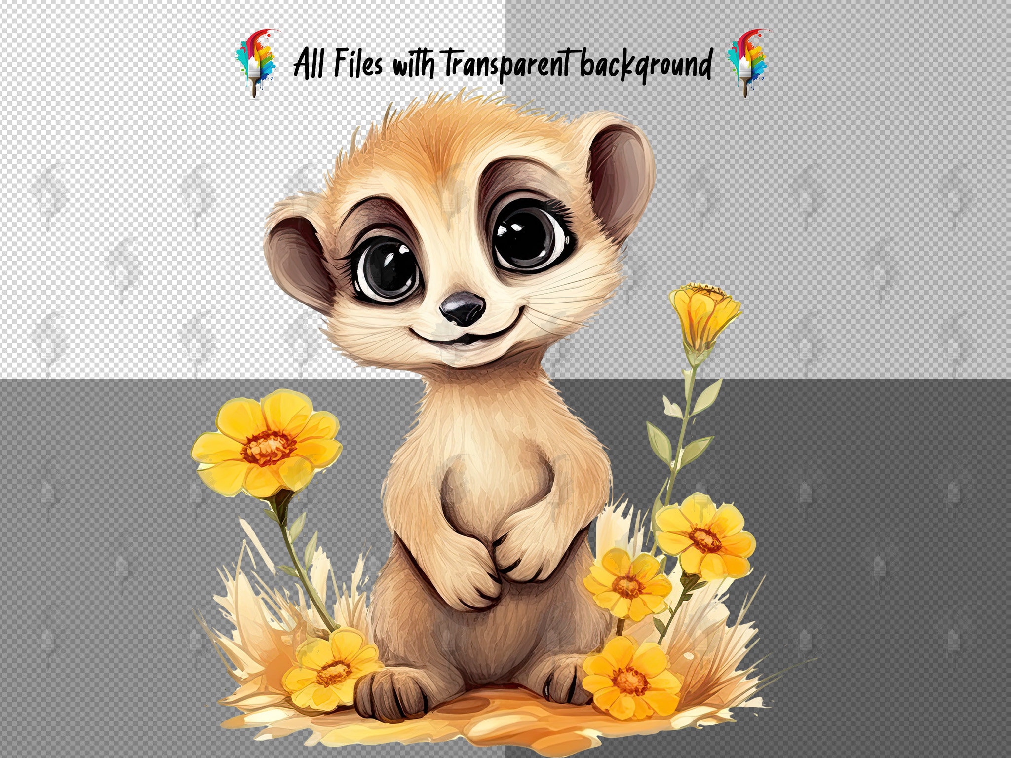 28 Baby Animals of Africa Clipart Bundle, Baby Safari Animals Clipart ...