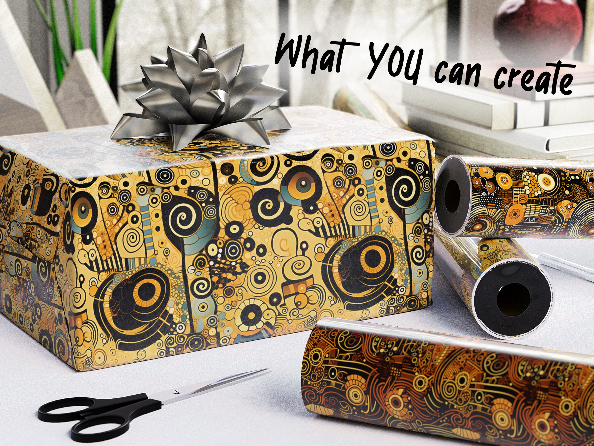 Gustav Klimt Digital Paper Bundle, Seamless Patterns in the Style of ...