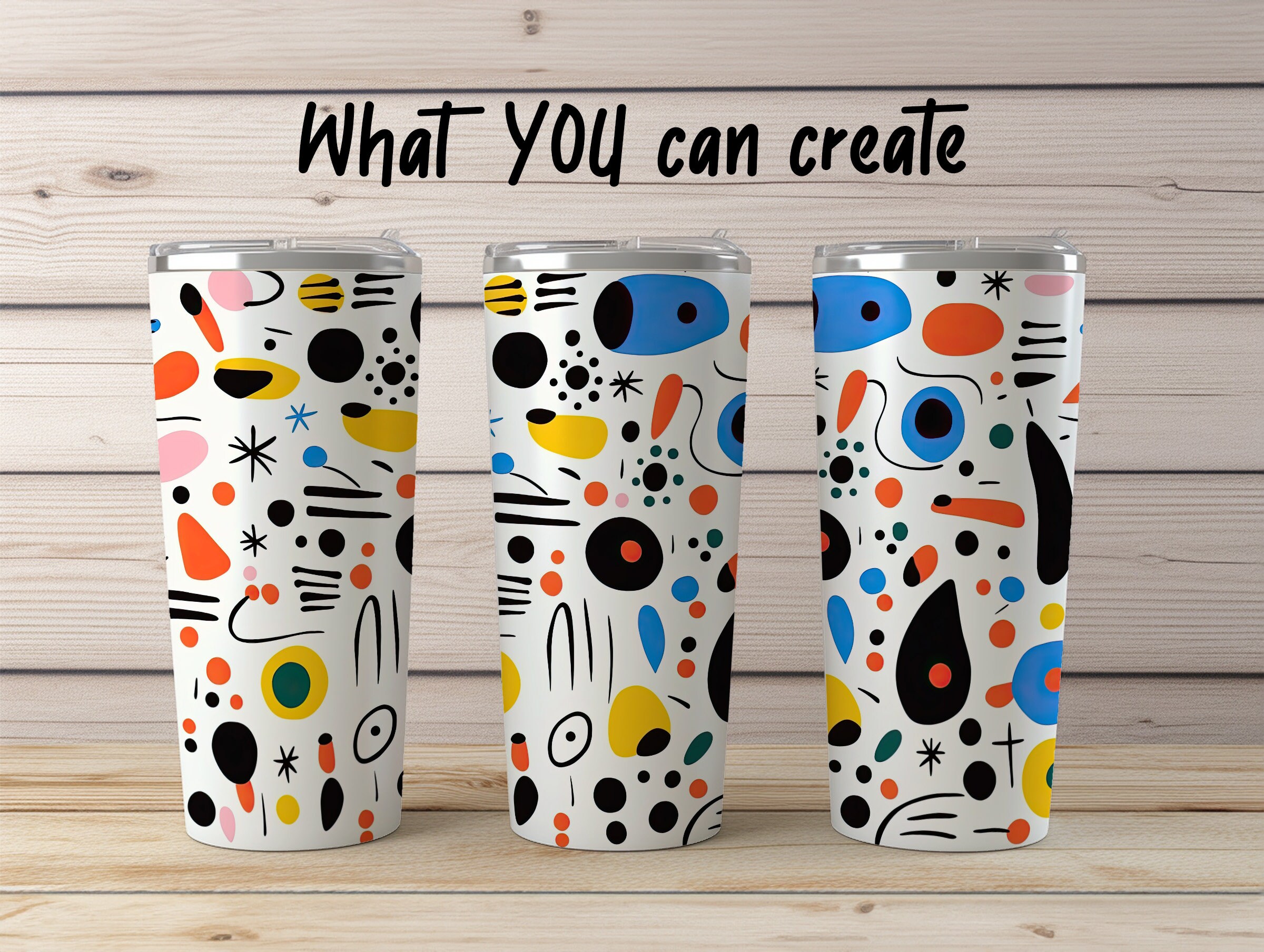 Miró Digital Paper Bundle, Seamless Patterns in the Style of Joan Miró ...