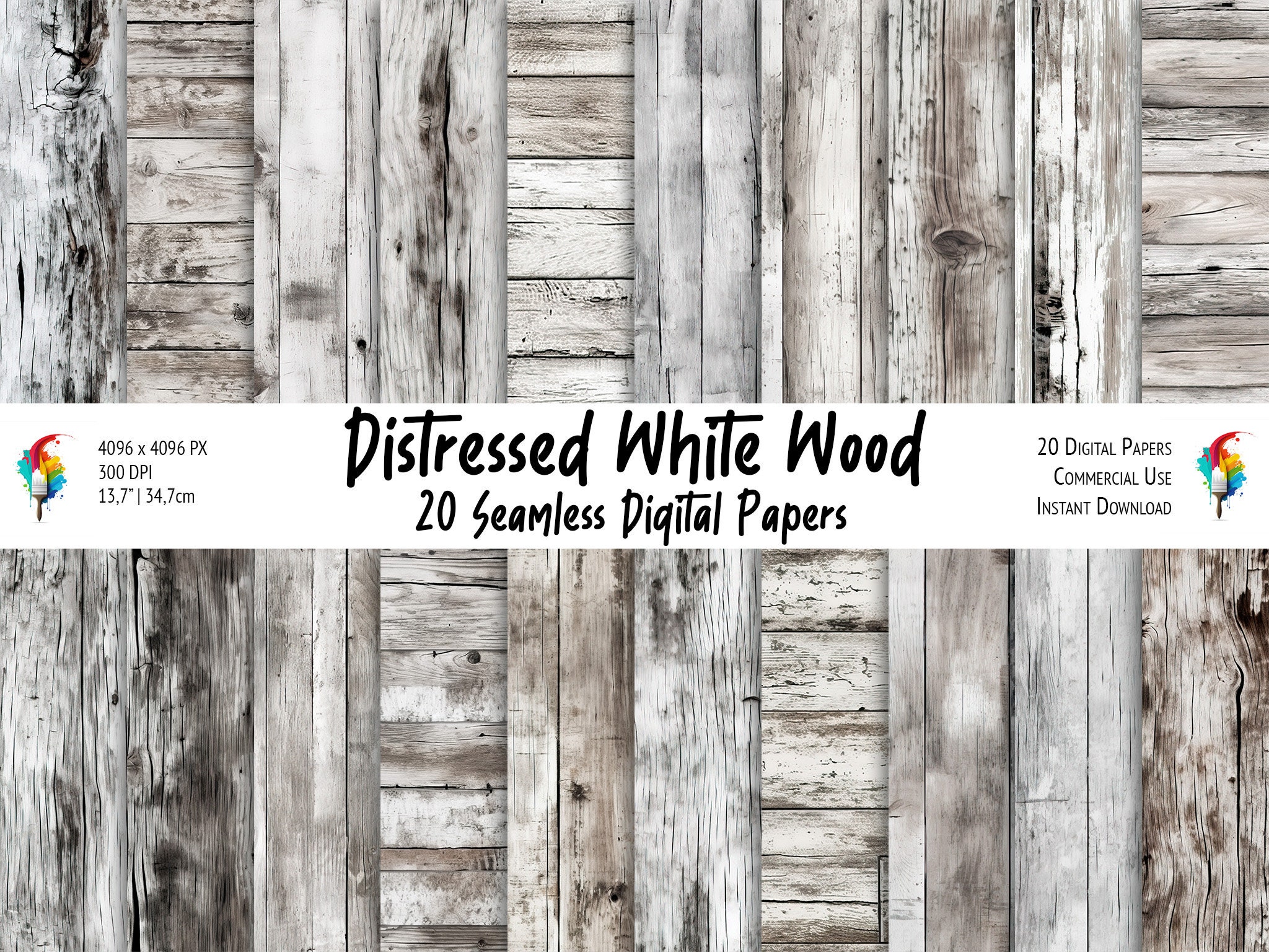 Distressed White Wood Seamless Textures Weathered White Wood - Etsy