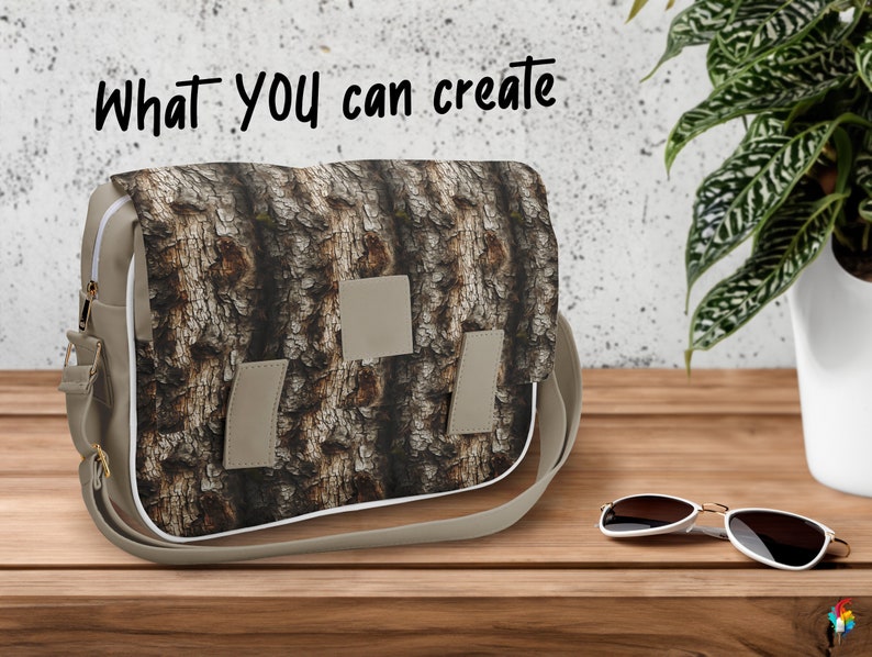 Seamless Tree Bark Textures Bundle, Natural Wood Texture Digital Paper ...