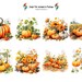 24 Watercolor Pumpkin Clipart Bundle, Fall Clipart, Autumn Graphics ...