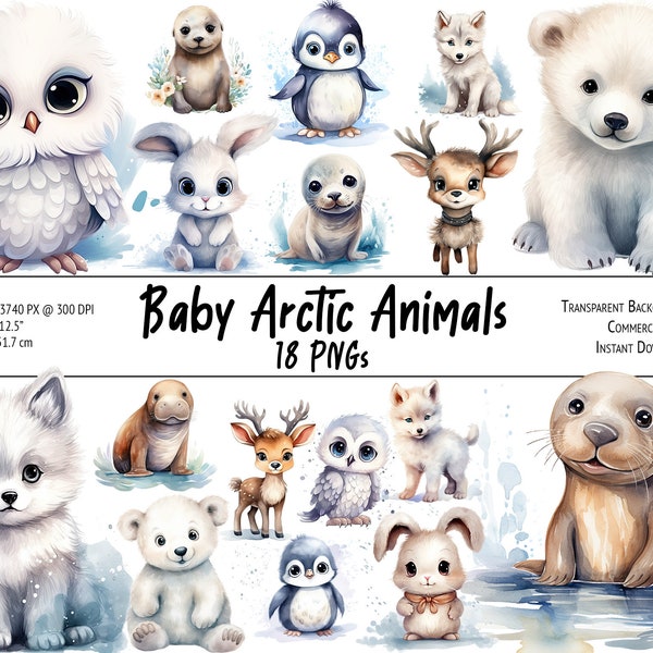 Baby Animals Clipart - Etsy