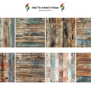 22 Seamless Weathered Wood Textures - Digital Backdrop Bundle - Digital ...