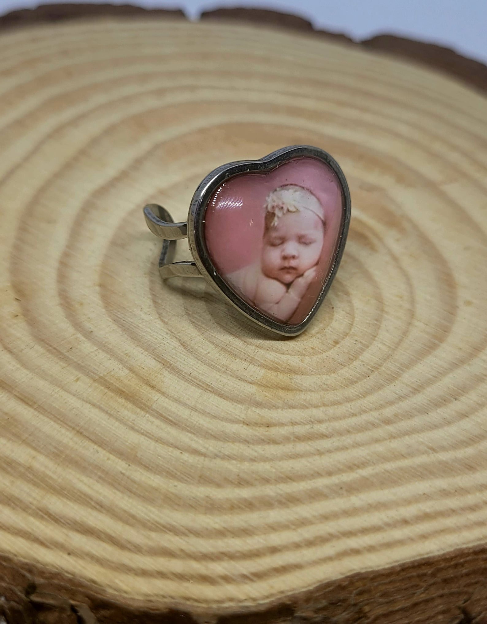 Anillo Personalizado, Sortija De Foto Personalizado, Joyería ...